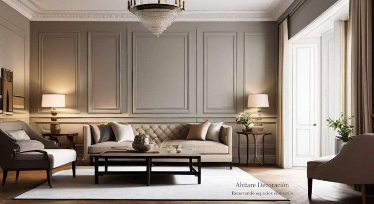 PAREDES CON MOLDURAS, decorar espacios con estilo | Abitare Decoración