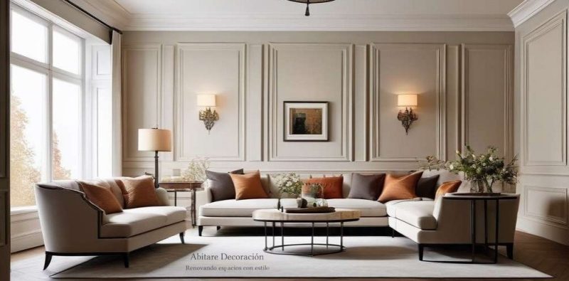 PAREDES CON MOLDURAS, decorar espacios con estilo | Abitare Decoración